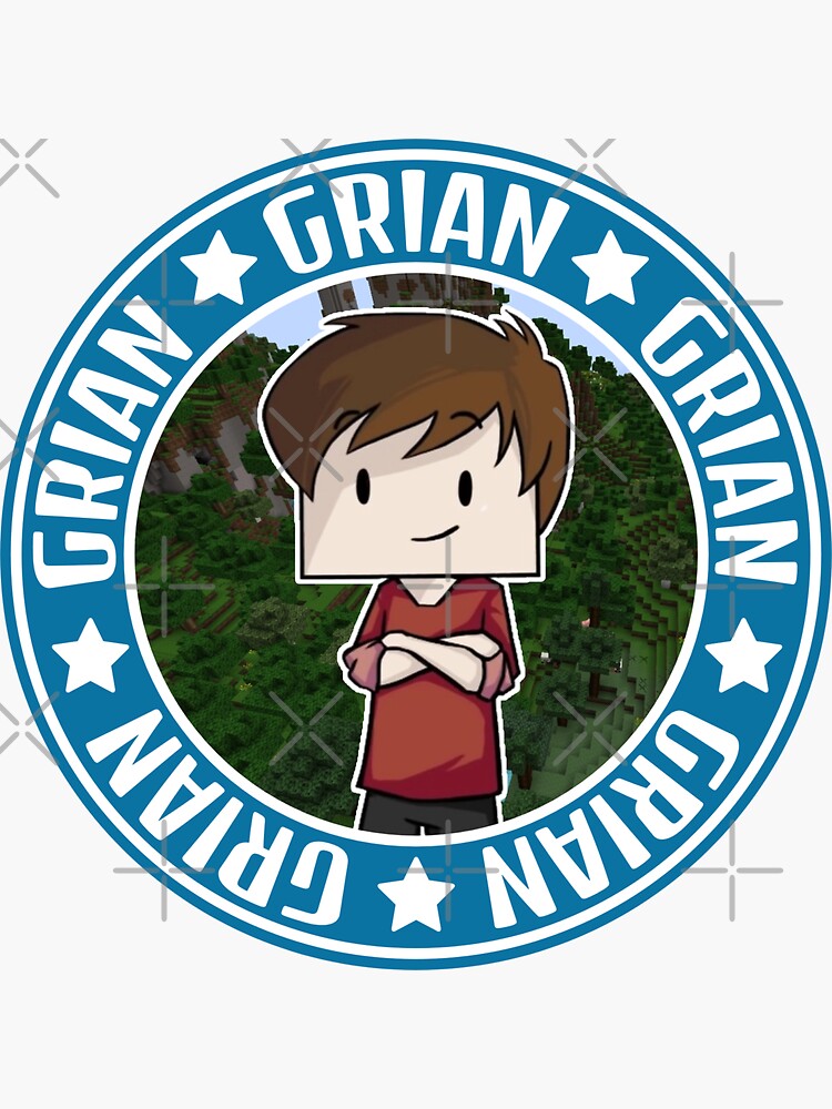 "Grian" Sticker for Sale by art-master1 | Redbubble