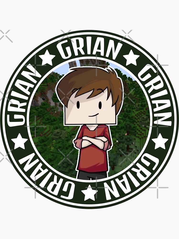 "Grian" Sticker for Sale by art-master1 | Redbubble