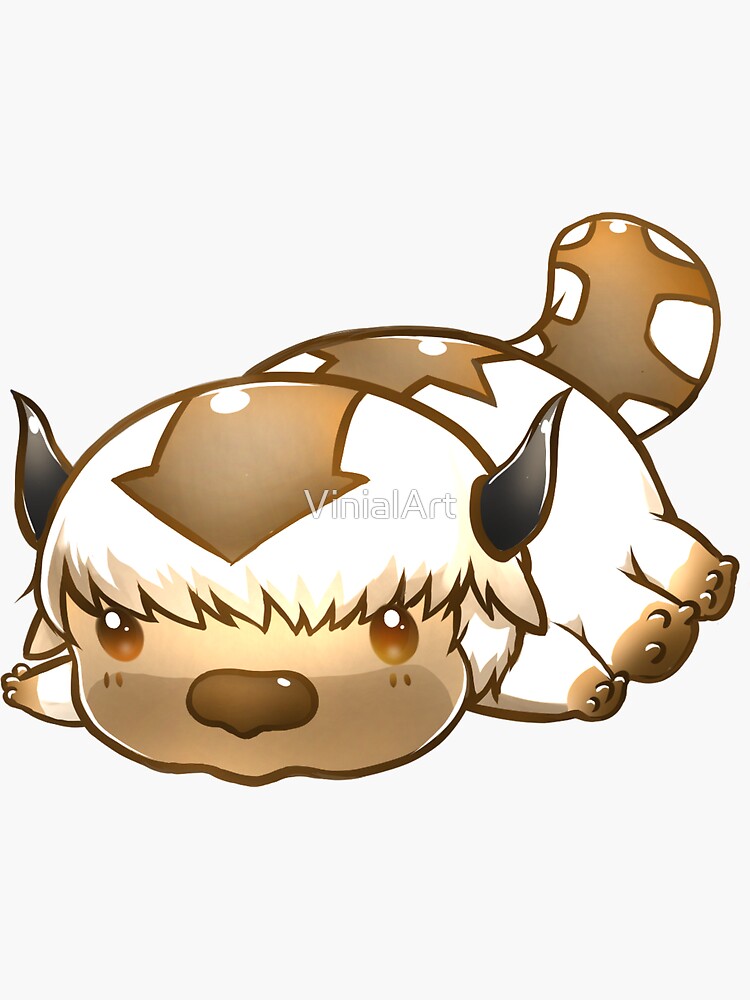 "Sleep Appa (Avatar Last Airbender)" Sticker for Sale by VinialArt ...