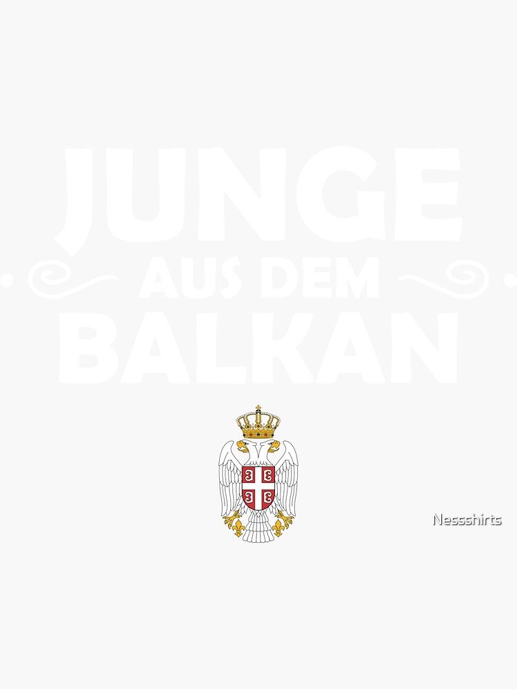 "Serbian gift for men Serbia Balkans Novi sad Belgrade" Sticker by ...
