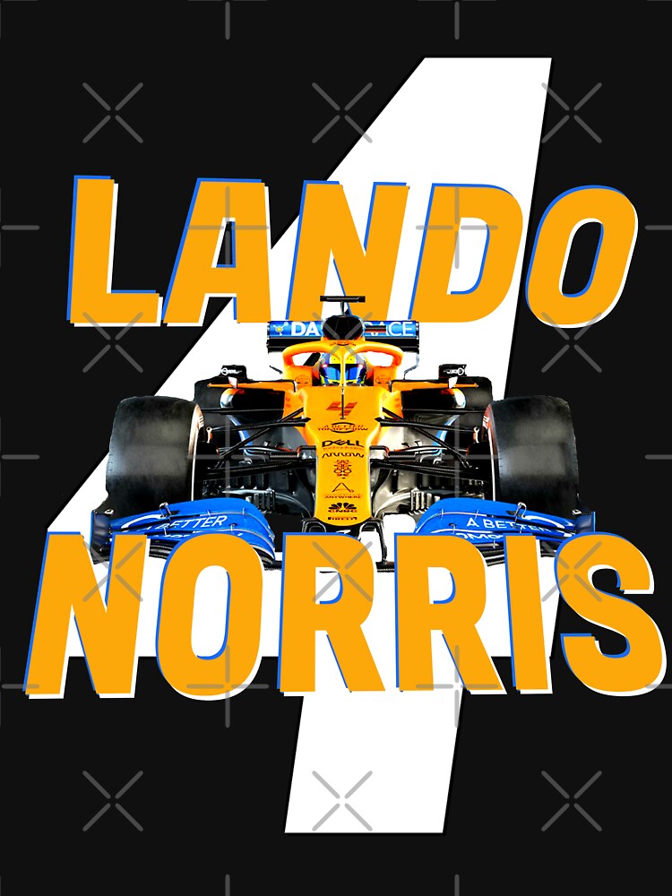 " F1 Superstar future World Champion Rookie Lando Norris Number 4 Fan ...
