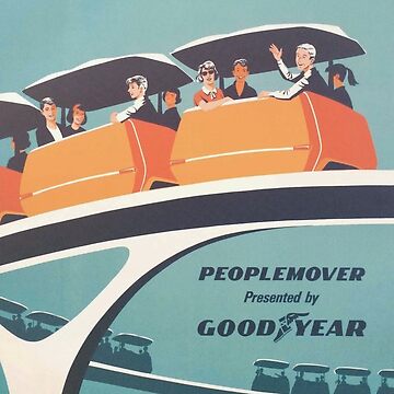 "Peoplemover presented by Good Year poster" Sticker for Sale by ...