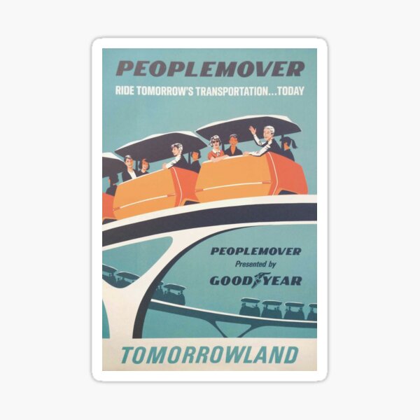 "Peoplemover presented by Good Year poster" Sticker for Sale by ...