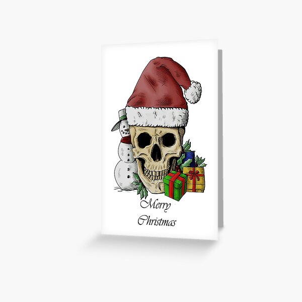 Robin Skull Christmas Card Paper & Party Supplies Greeting Cards etna ...