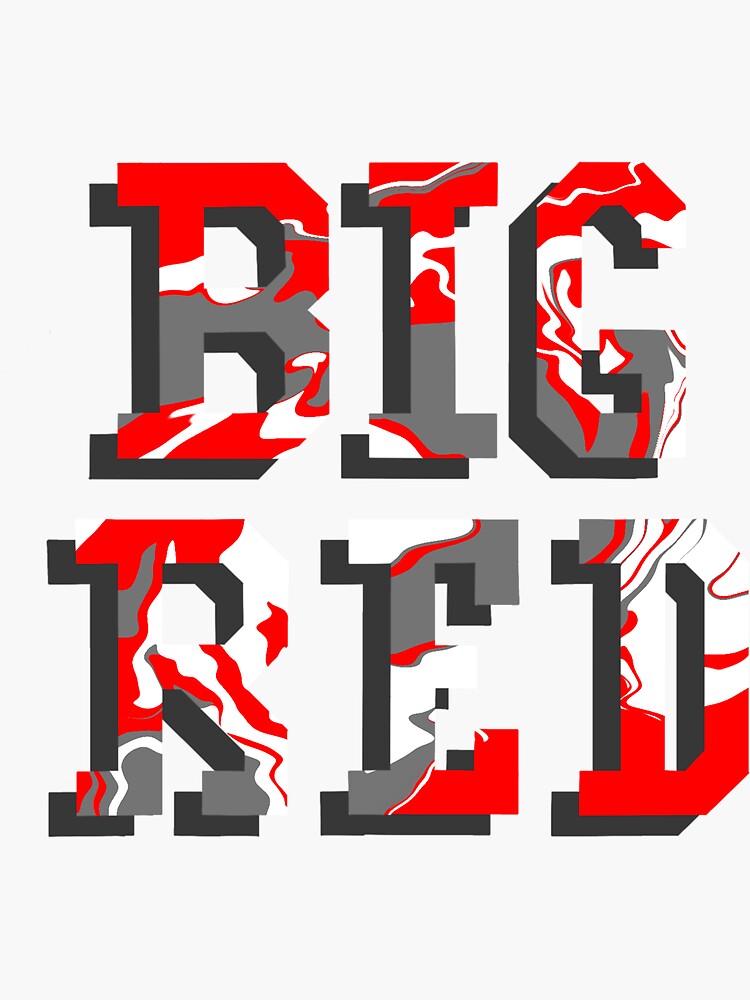 "big red pride " Sticker for Sale by emharragan16 | Redbubble
