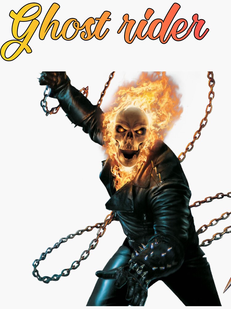 "Ghost Rider " Sticker for Sale by HN5eA473 | Redbubble