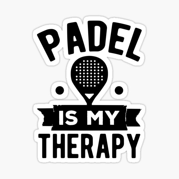 "Padel is my therapy" Sticker for Sale by Statim | Redbubble