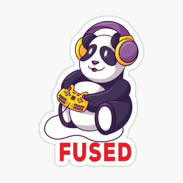 "Gaming Panda fusion" Sticker for Sale by youngdstag | Redbubble