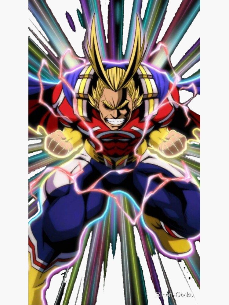 "All Might" Sticker for Sale by Ricon-Otaku | Redbubble