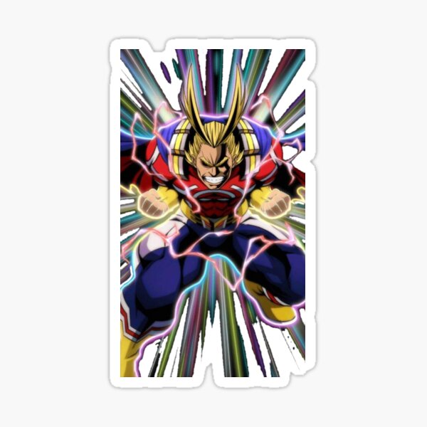 "All Might" Sticker for Sale by Ricon-Otaku | Redbubble