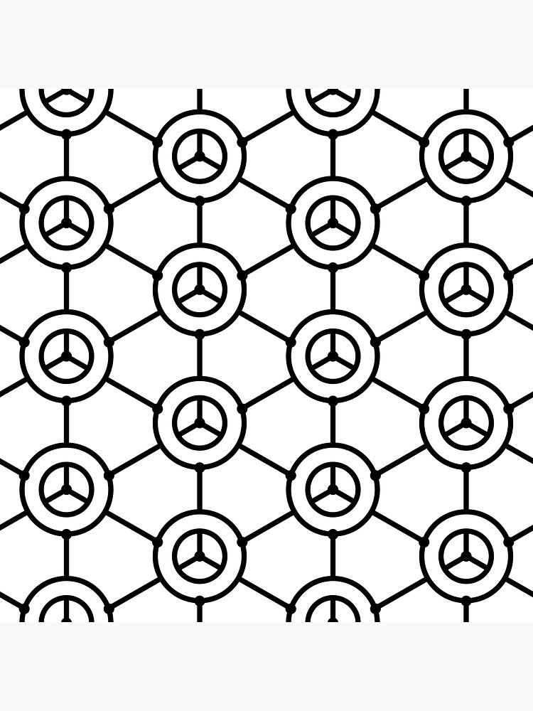 "Modern Interlocking Nodes Pattern" Sticker for Sale by hatimelhag ...