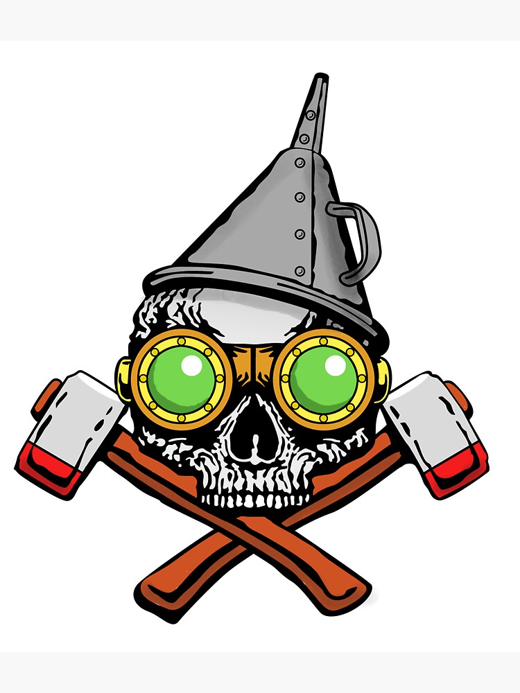 ""Tin Man Logo"" Sticker by JonHuss | Redbubble