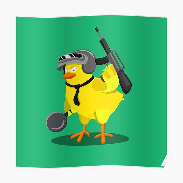 Póster «Pollito con ilustración de dibujos animados de personaje de ...