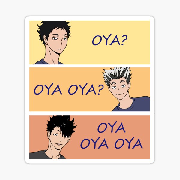"Oya Oya oya" Sticker for Sale by Otaku-soul | Redbubble