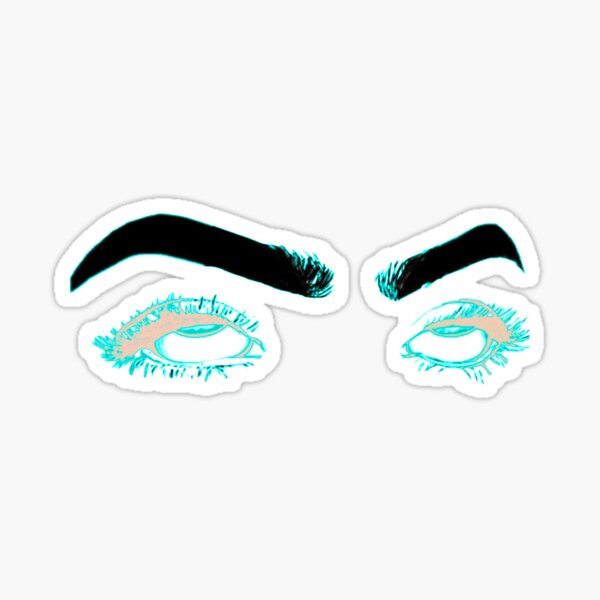 "Blue and Pink Aesthetic Eye Roll " Sticker for Sale by alanaf1 | Redbubble