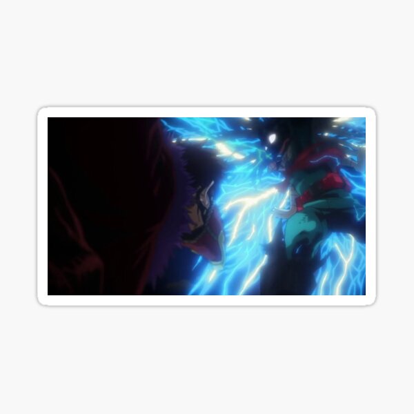 "Izuku vs Overhaul" Sticker by hel-design | Redbubble