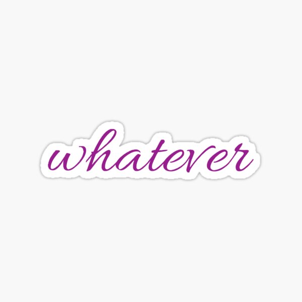 "Purple Whatever" Sticker for Sale by alanaf1 | Redbubble