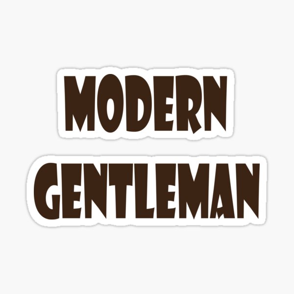 "Modern Gentleman" Sticker for Sale by badassgentleman | Redbubble