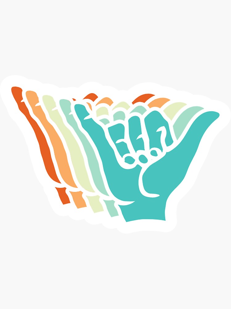 "SHAKA SIGN" Sticker for Sale by egemeneroglu35 | Redbubble