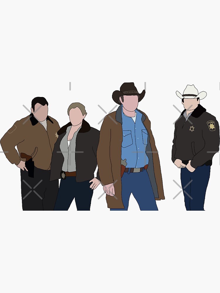 "Longmire" Sticker for Sale by xxreddustxx | Redbubble