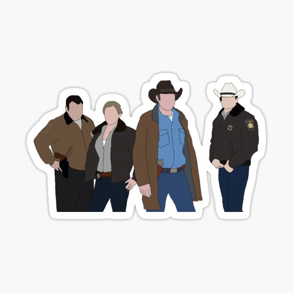 "Longmire" Sticker for Sale by xxreddustxx | Redbubble