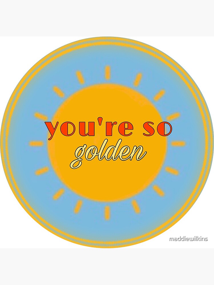 "Harry Styles Golden Sticker" Photographic Print by maddiewilkins ...