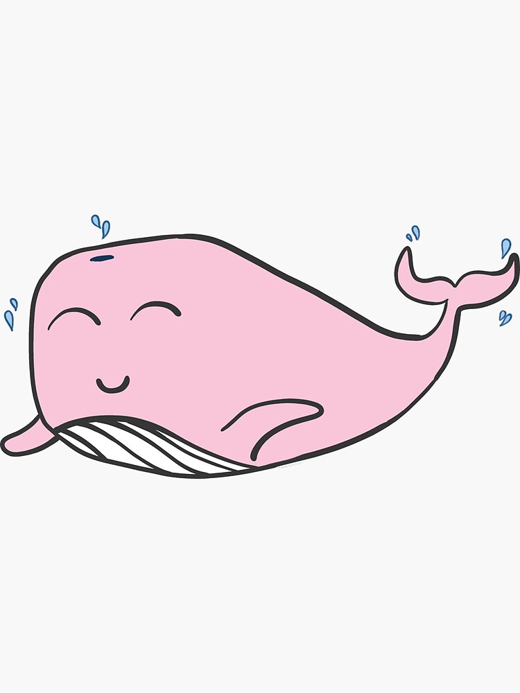 Pegatina «Oh ballena Dibujos animados Pun Punny tye dye» de ...