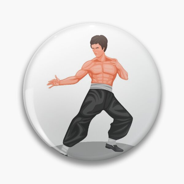 Chapa «Concepto de figura de leyenda de artes marciales de Bruce Lee en ...