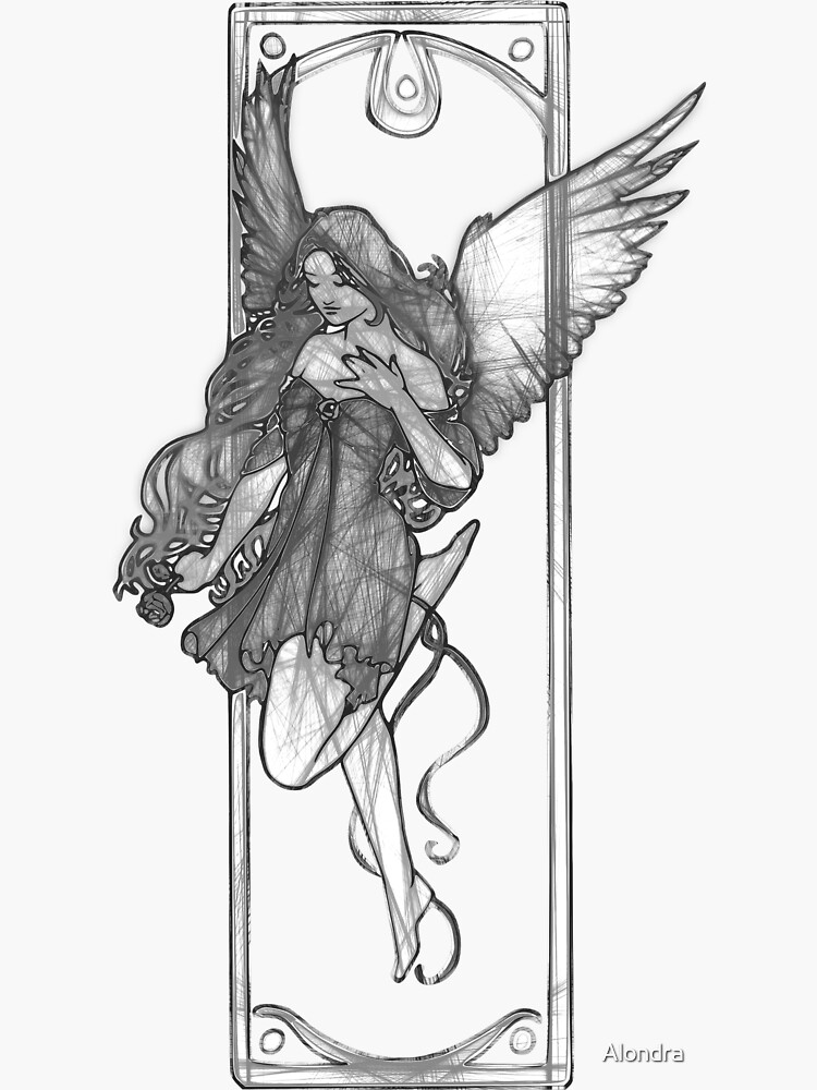 Gothic Angel Drawings