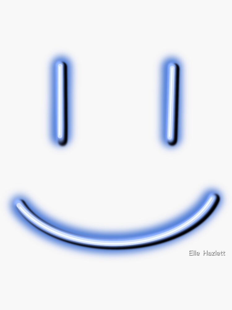 "Neon Smiley Face " Sticker for Sale by ElleHazlett | Redbubble