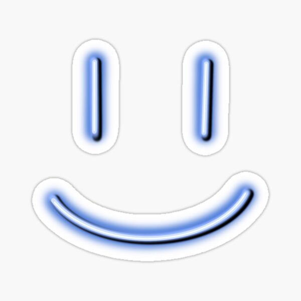 "Neon Smiley Face " Sticker for Sale by ElleHazlett | Redbubble