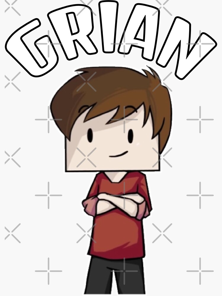 "Grian" Sticker for Sale by art-master1 | Redbubble