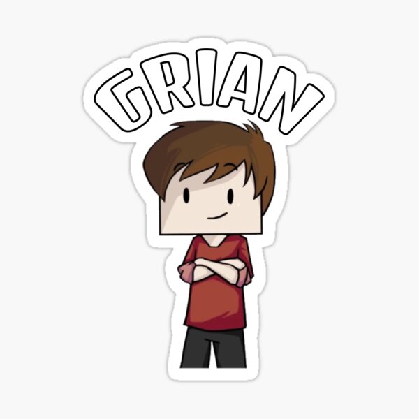 "Grian" Sticker for Sale by art-master1 | Redbubble