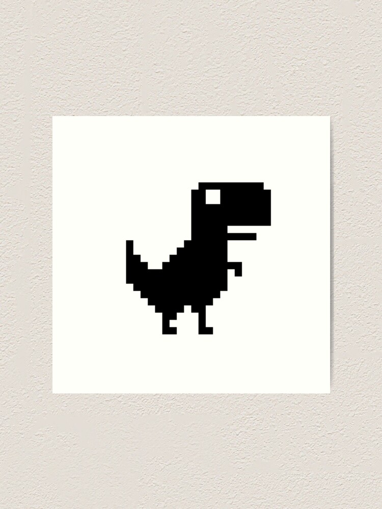 "Google Chrome Dinosaur Game (Dino Runner)" Art Print by Luna7 | Redbubble