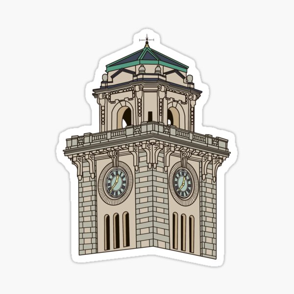 "Naval Academy Mahan Clock Tower" Sticker for Sale by hollywhoart ...