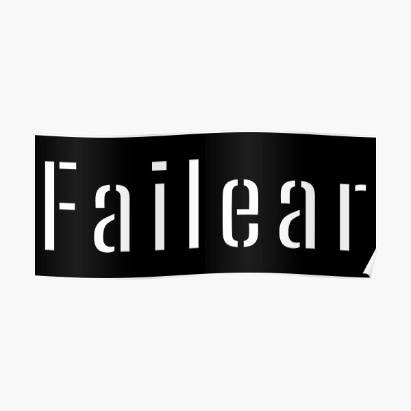 "Misspelled failure" Poster for Sale by Trashy-Designs | Redbubble