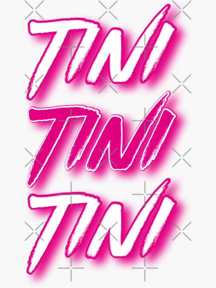 Pegatina «tini tini tini (2) rosa» de tinispieterse | Redbubble