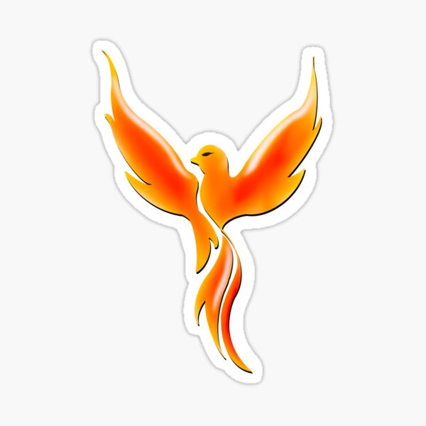 "Phoenix " Sticker by ElleHazlett | Redbubble