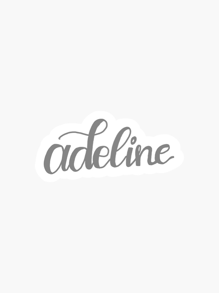 "Adeline Name " Sticker for Sale by 2sisstickers | Redbubble