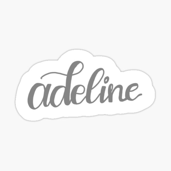 "Adeline Name " Sticker for Sale by 2sisstickers | Redbubble