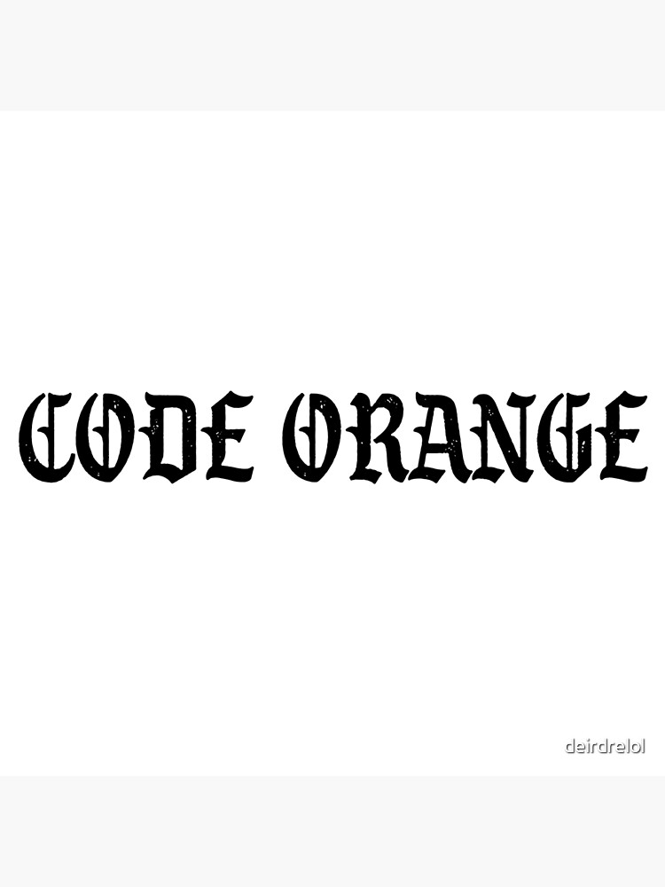 "Code Orange - Band Logo" Poster by deirdrelol | Redbubble