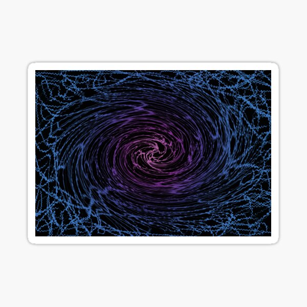 "Multi-Colored Vortex 3" Sticker by Bellewood222 | Redbubble
