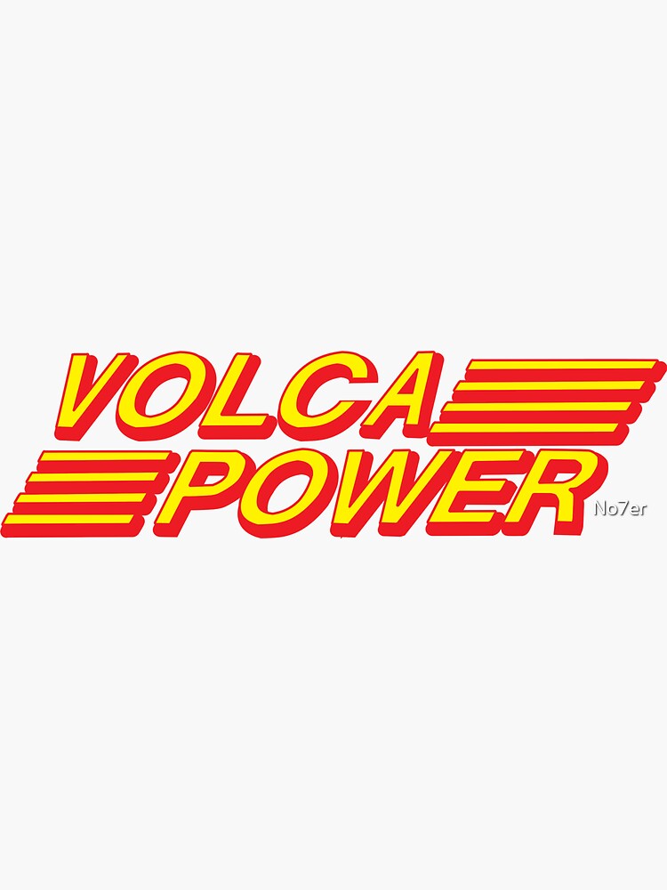 "Volca Power" Sticker for Sale by No7er | Redbubble