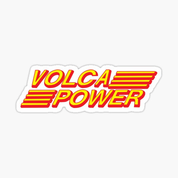 "Volca Power" Sticker for Sale by No7er | Redbubble