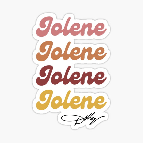 "Dolly Parton Retro Jolene Shirt " Sticker for Sale by gatsbyandink ...