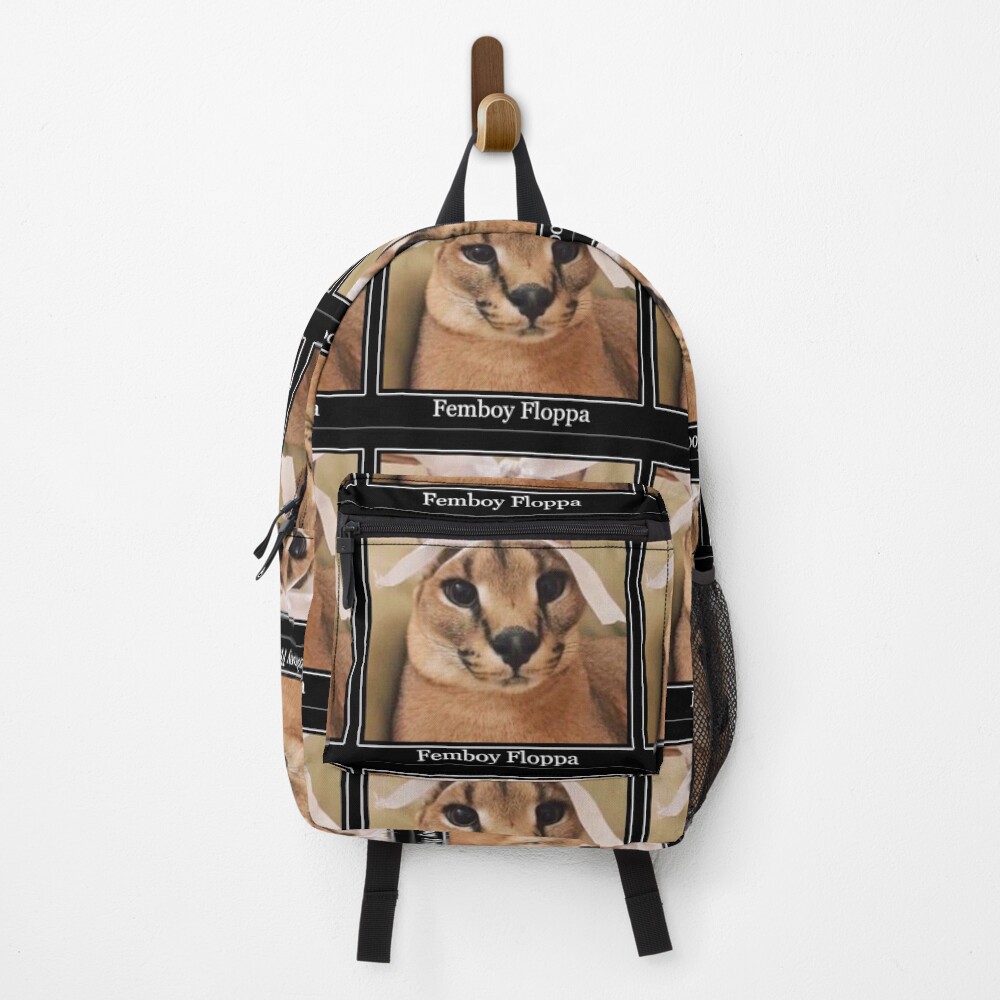 "Femboy Big Floppa Design" Backpack for Sale by HammyJ70 | Redbubble