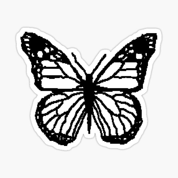 "simple butterfly " Sticker for Sale by shoplyss | Redbubble