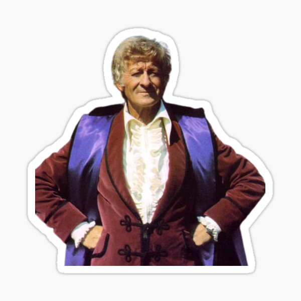 "3rd Doctor" Sticker for Sale by Nerdygirl24 | Redbubble