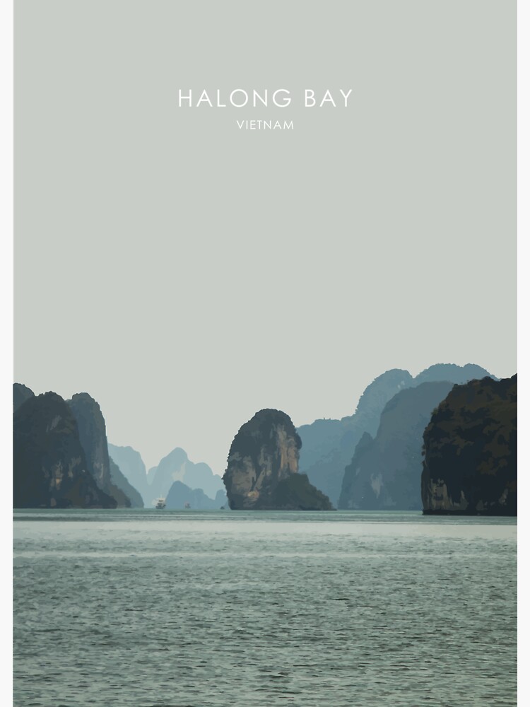 "Halong Bay, Vietnam Travel Artwork" Sticker by Travel2NZ | Redbubble