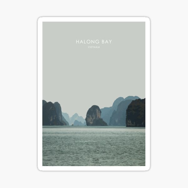 "Halong Bay, Vietnam Travel Artwork" Sticker by Travel2NZ | Redbubble